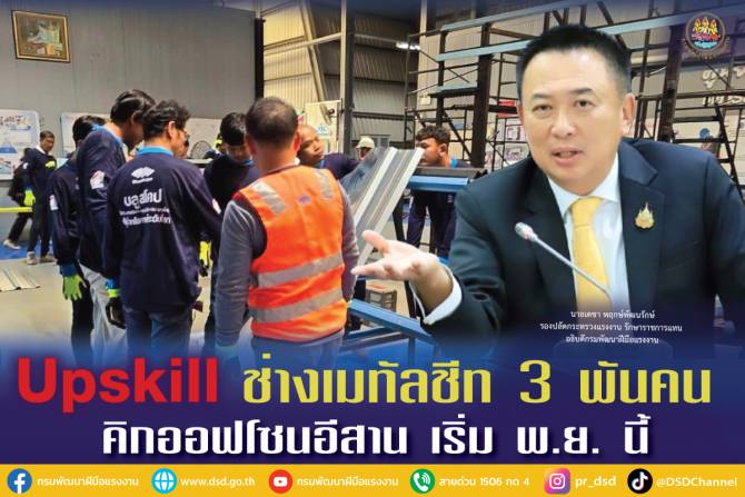 บ้านเมือง - รองปลัด "เปา" จัดโปรปลอดดอกเบี้ย อัดฉีดเงินกองทุนให้ สปก. SME กู้ Upskill แรงงาน 30 ...
